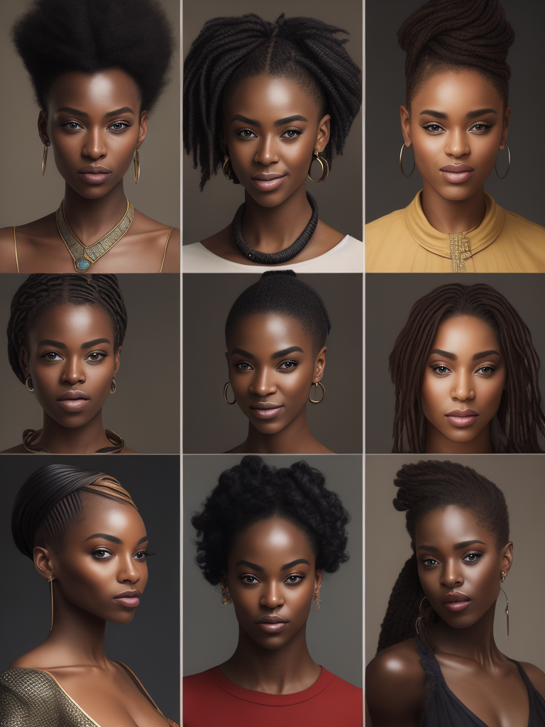 Premium Free ai Images | confident beautiful black women with variety ...