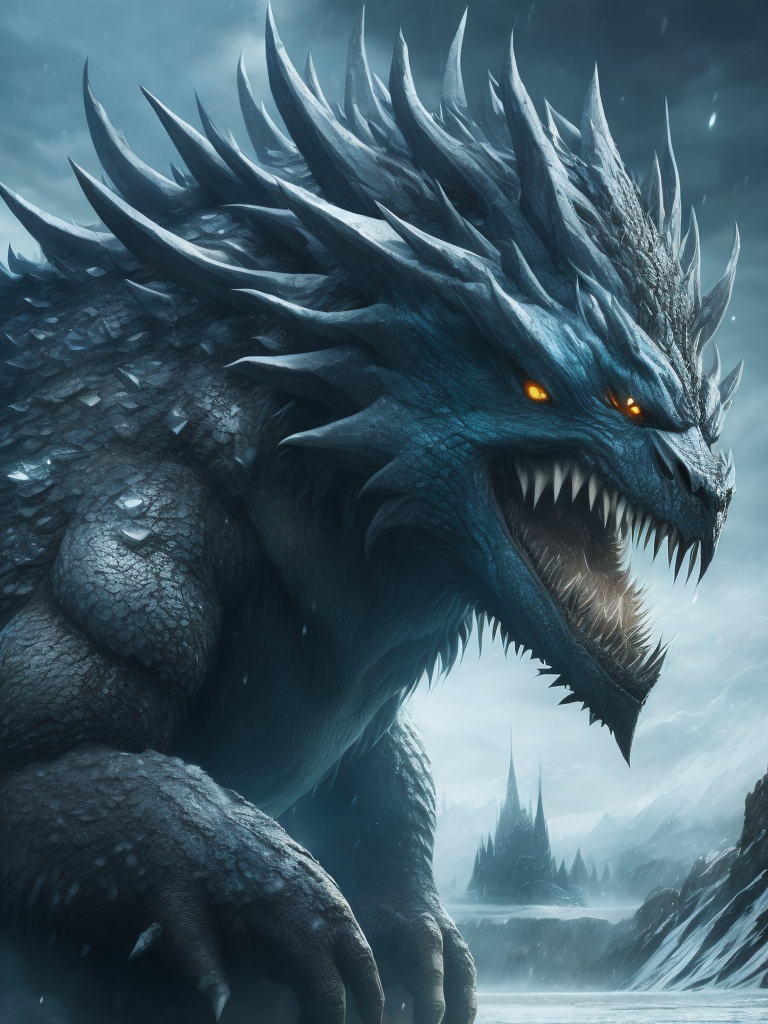 Premium Free ai Images | shimu the very first kaiju and origin of all ...