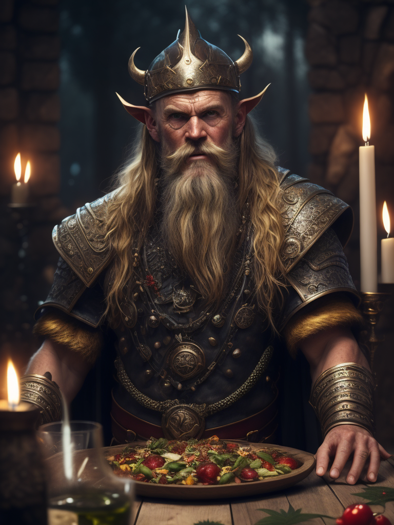 Premium Free ai Images | party viking smoking weed