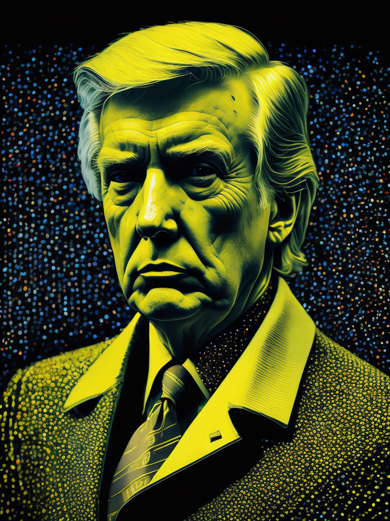 Premium Free ai Images | fine art fluorescent pointillism sci fi ...