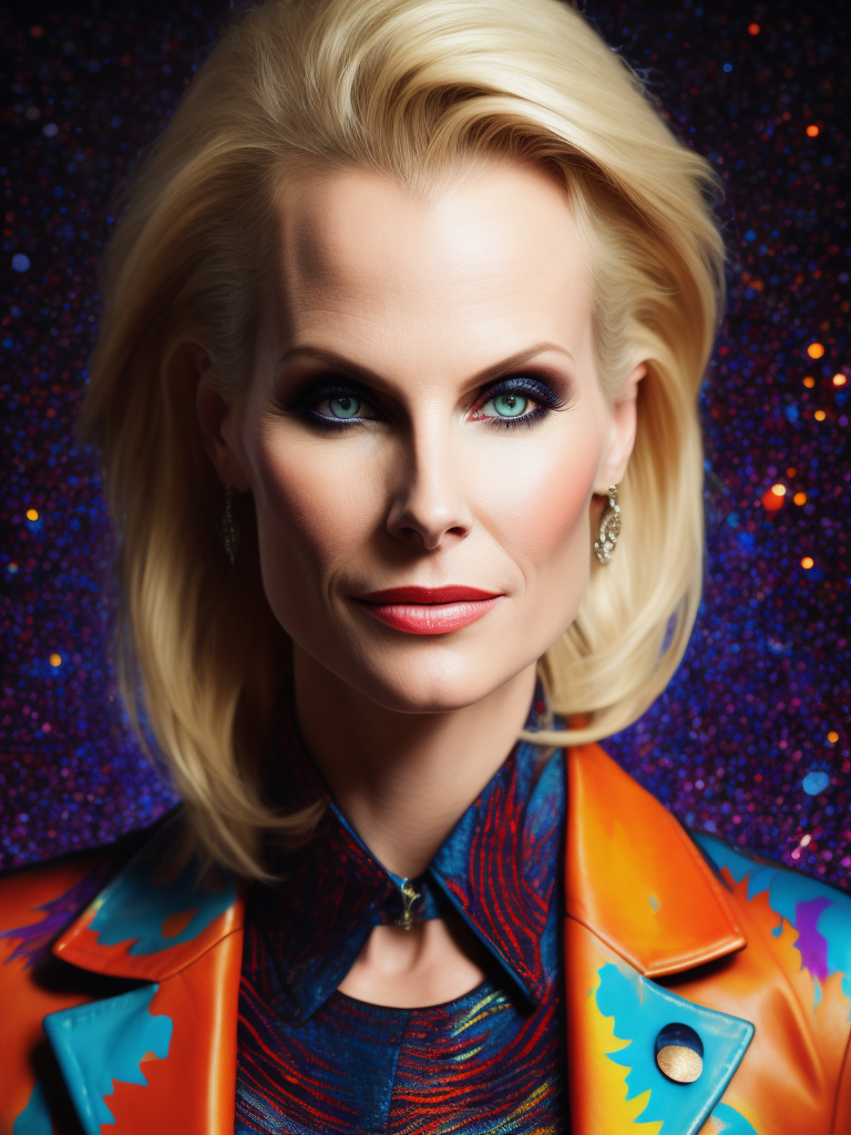 Premium Free ai Images | portrait of monica potter bright and saturated ...