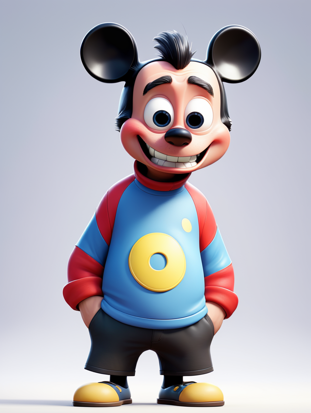 Premium Free ai Images | micky mouse without face