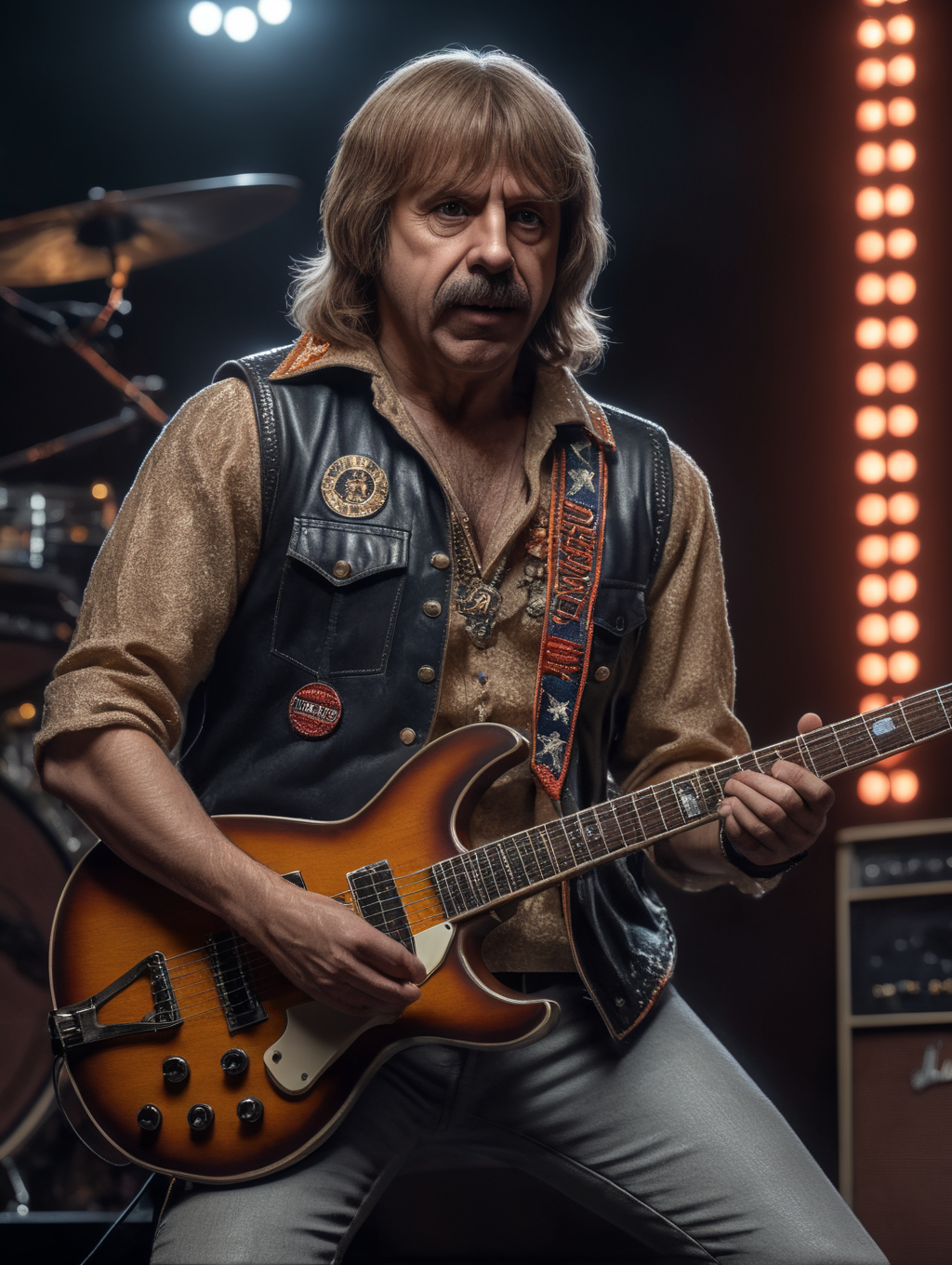 Premium Free ai Images | nigel tufnel of spinal tap dressed as eleven ...