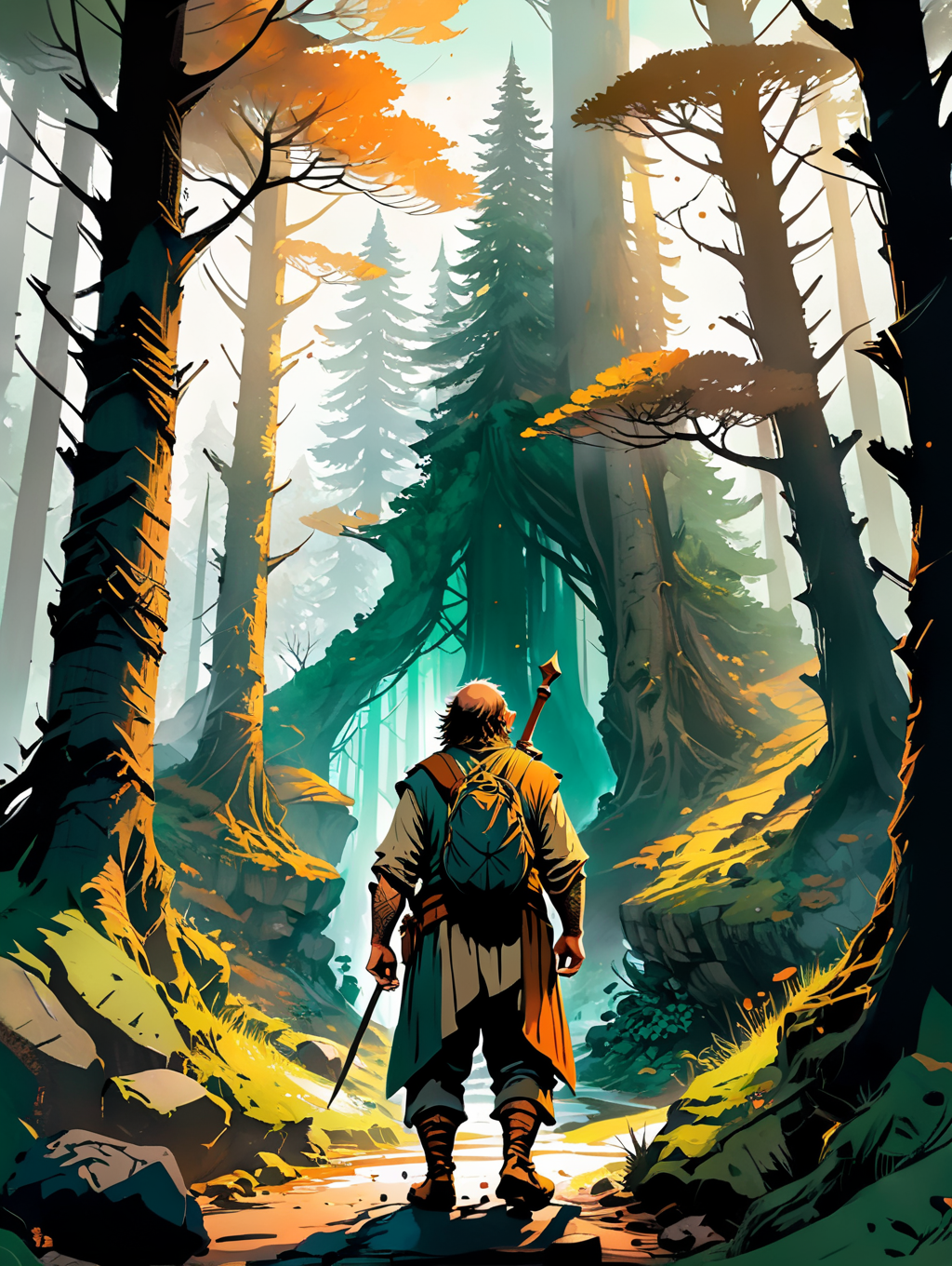 Premium Free ai Images | hobbit feliz ao lado dos seus amigos anoes ...