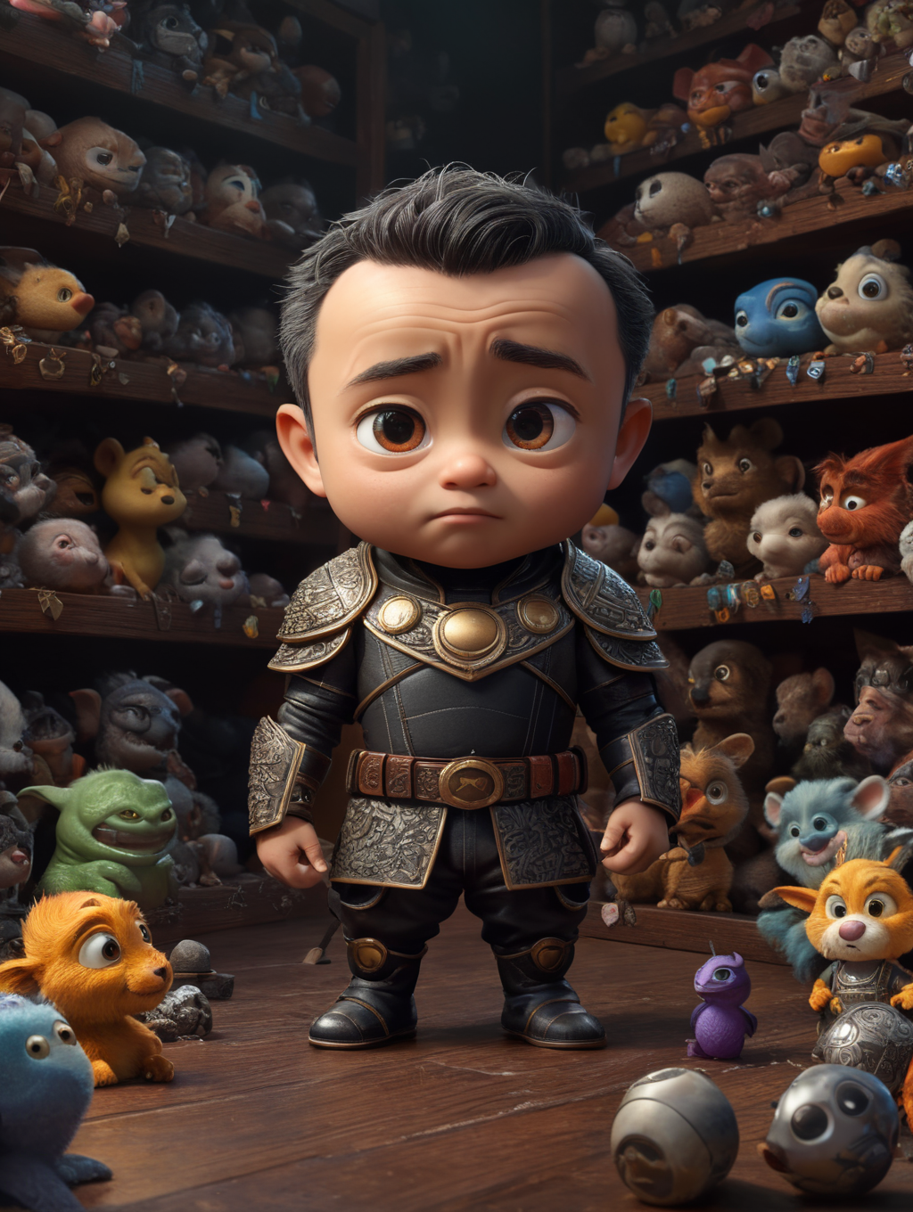 Premium Free ai Images | disney pixar versao chibi