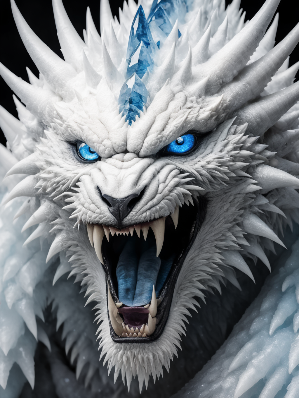 Premium Free ai Images | icemonster white