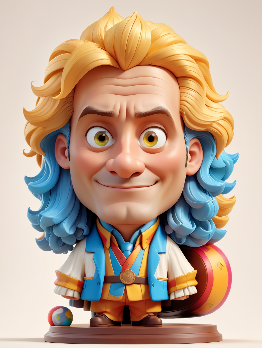 Premium Free ai Images | standing centered portrait of isaac newton ...