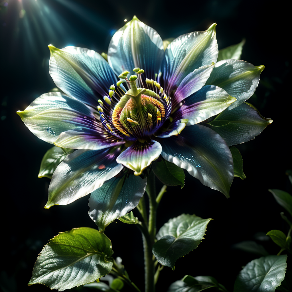 Premium Free ai Images | photorealistic of bouquet passiflora caerulea ...