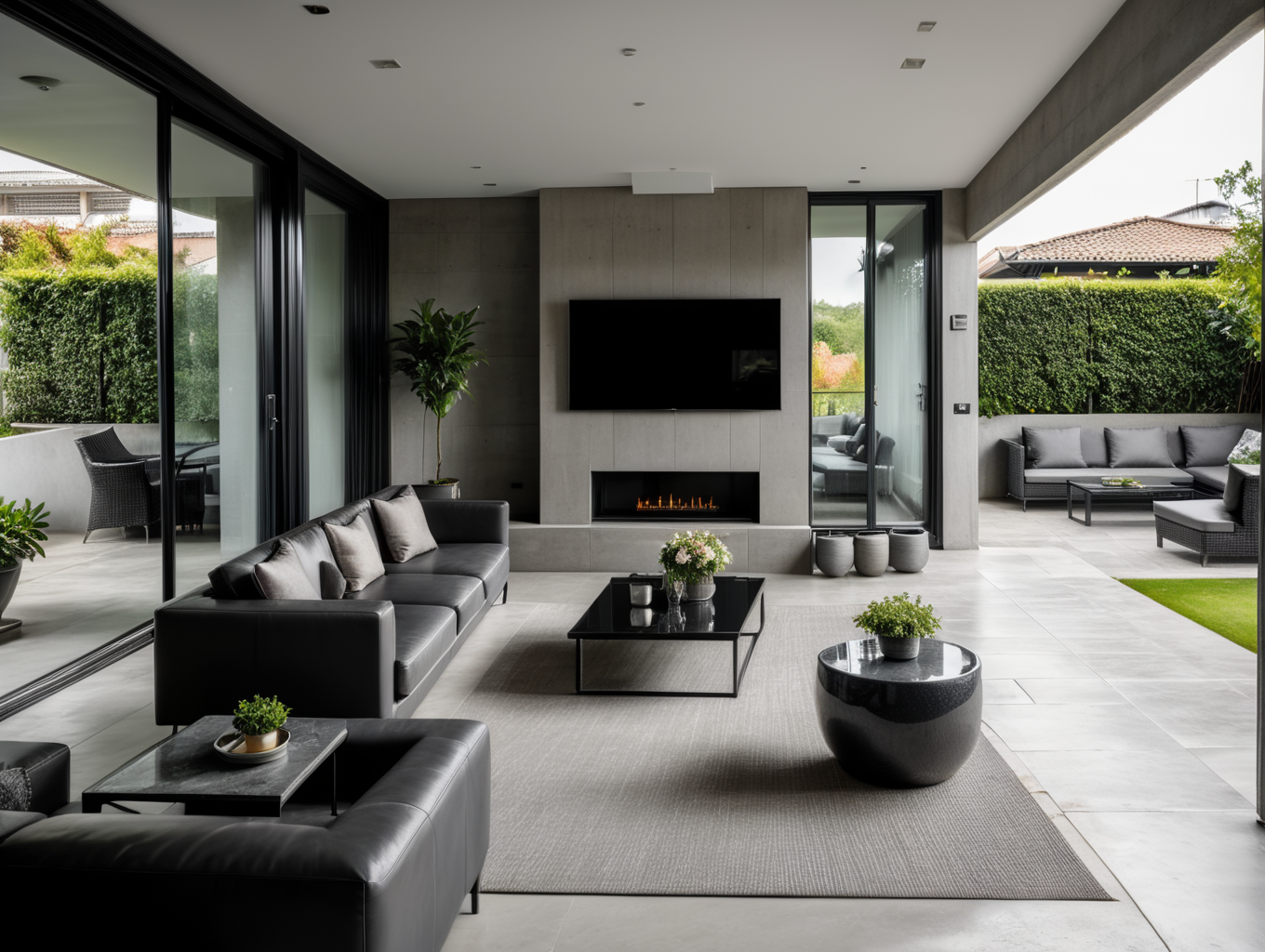 Premium Free ai Images | interior living room modern camera de lata de ...