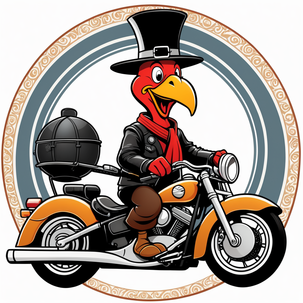 Premium Free ai Images | an illustration of cartoon style turkey bird ...