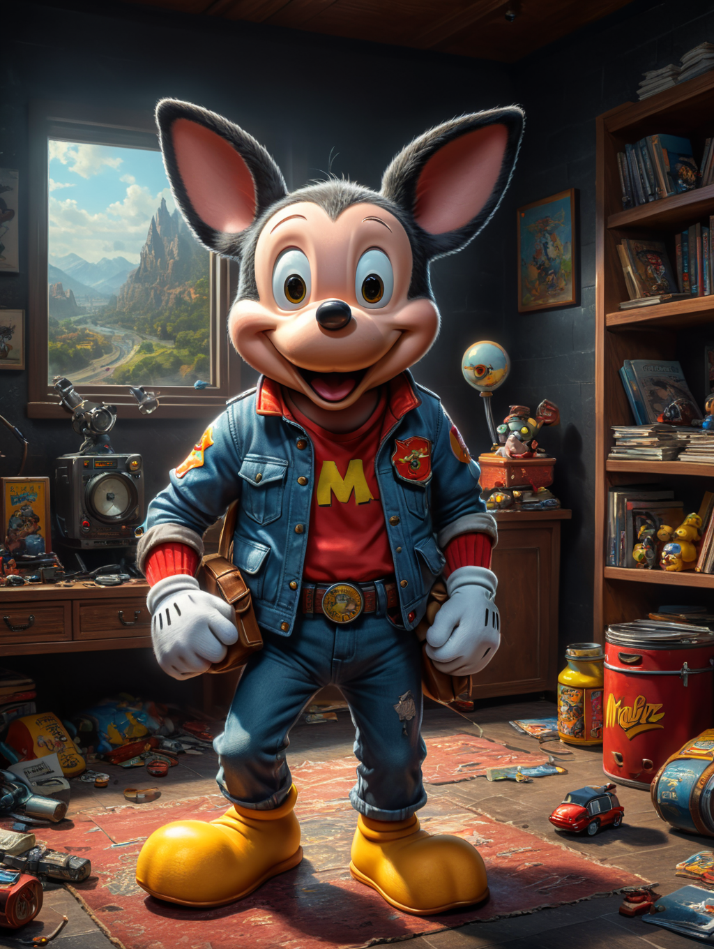 Premium Free ai Images | marty mcfly as cartoon character such as ...