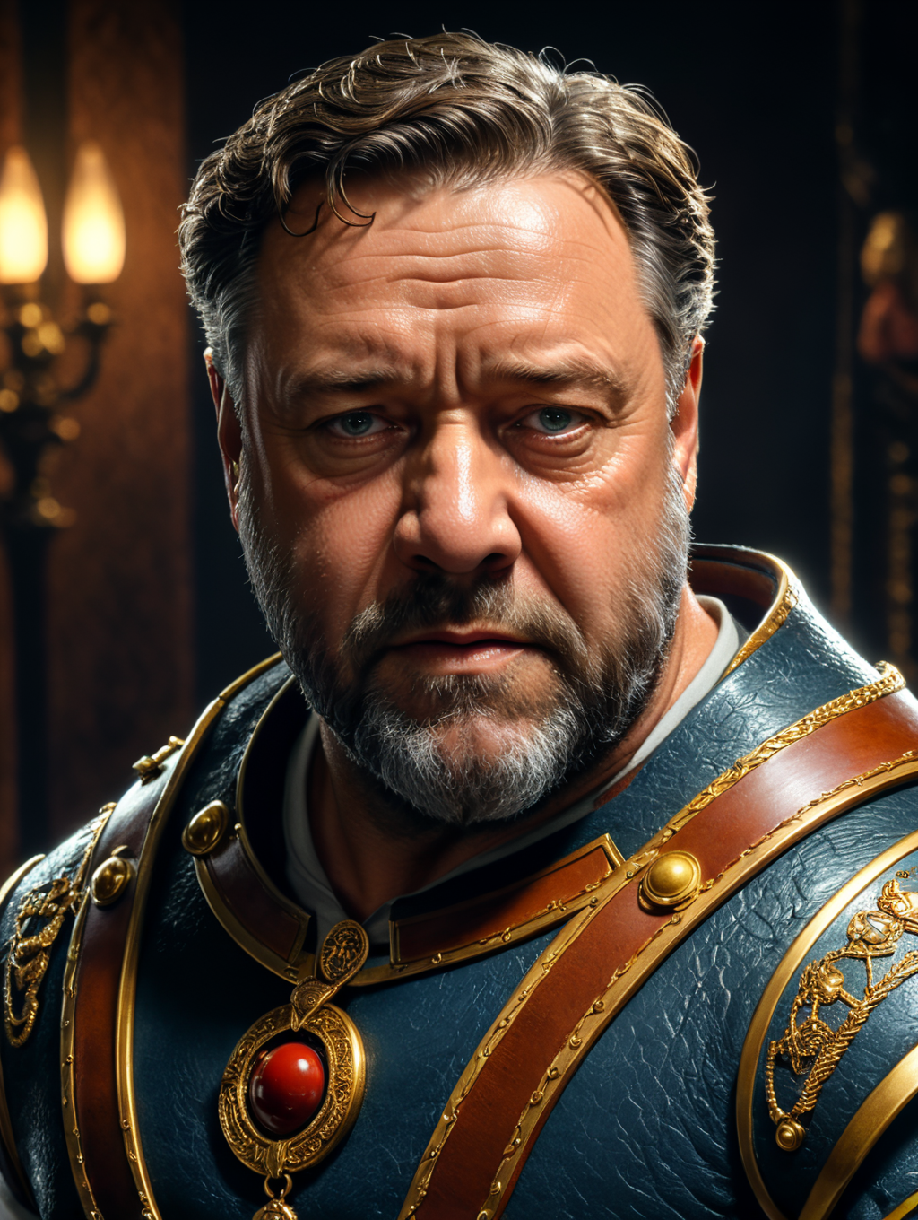 Premium Free ai Images | russell crowe as maximo decimo meridi cartoon ...