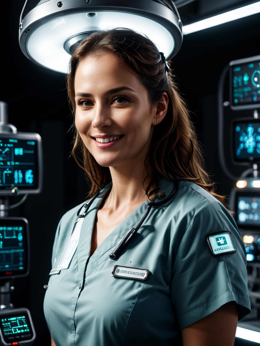 Premium Free ai Images | smiling doctor or nurse demonstrating empathy and trust while using the ...