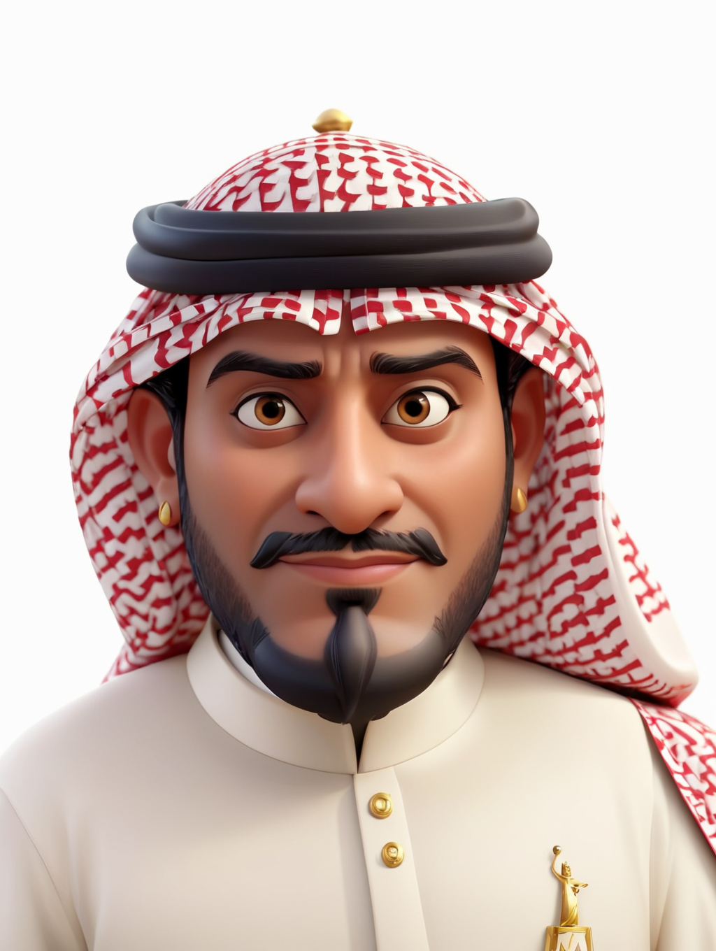 Premium Free ai Images | cartoon saudi man