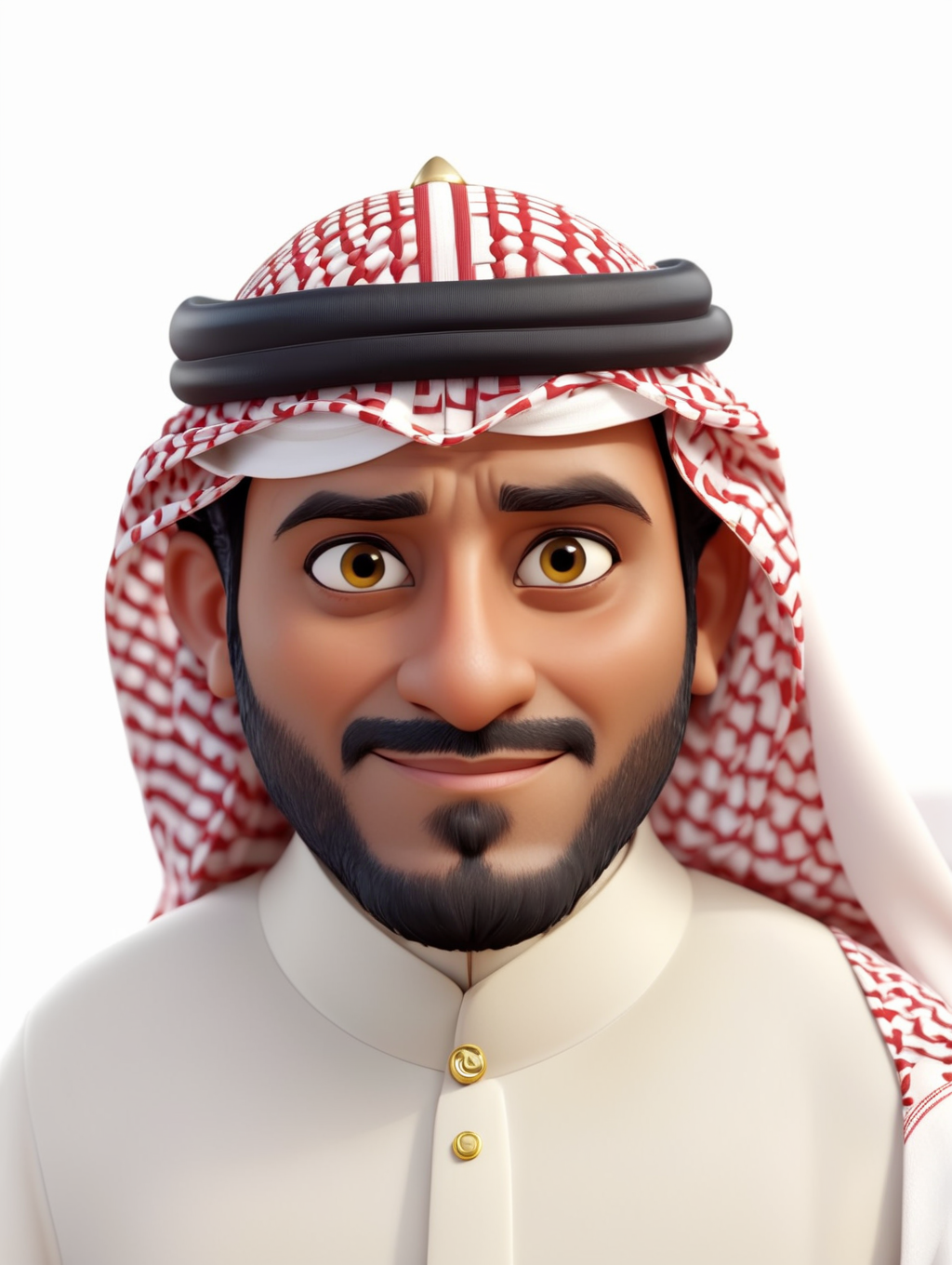 Premium Free ai Images | cartoon saudi man