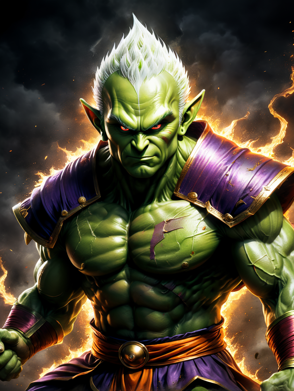 Premium Free ai Images | piccolo character of dragonball