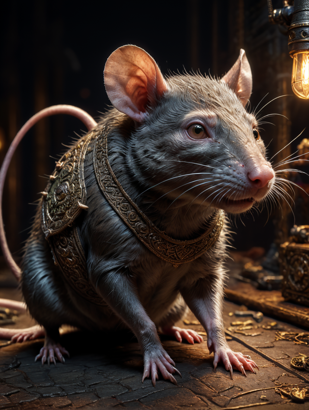 Premium Free ai Images | rat that looks like rat but its nice rat