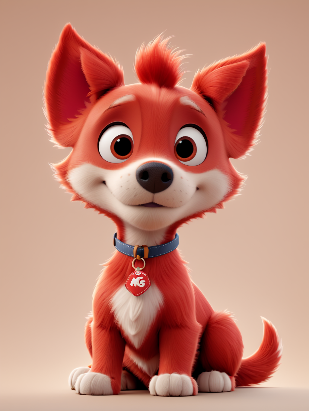 Premium Free ai Images | red doggy
