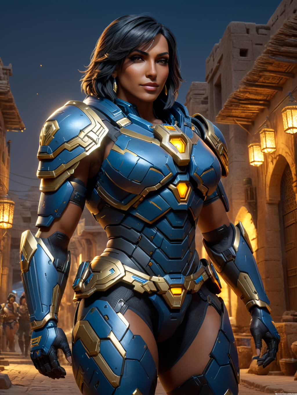 Premium Free ai Images | pharah character from overwatch game realistic ...