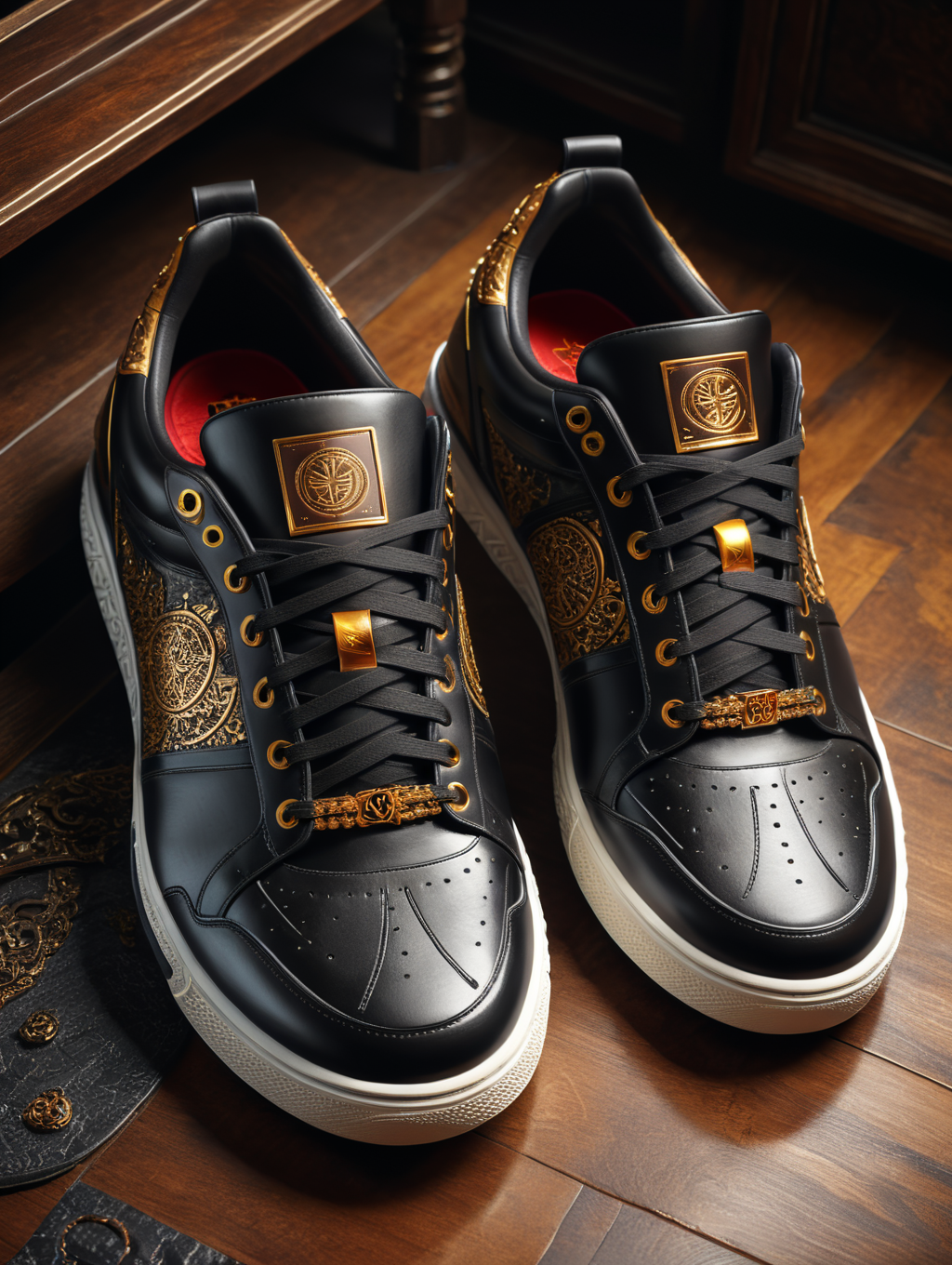 Premium Free ai Images | luxury sneaker shoe with logo called divine