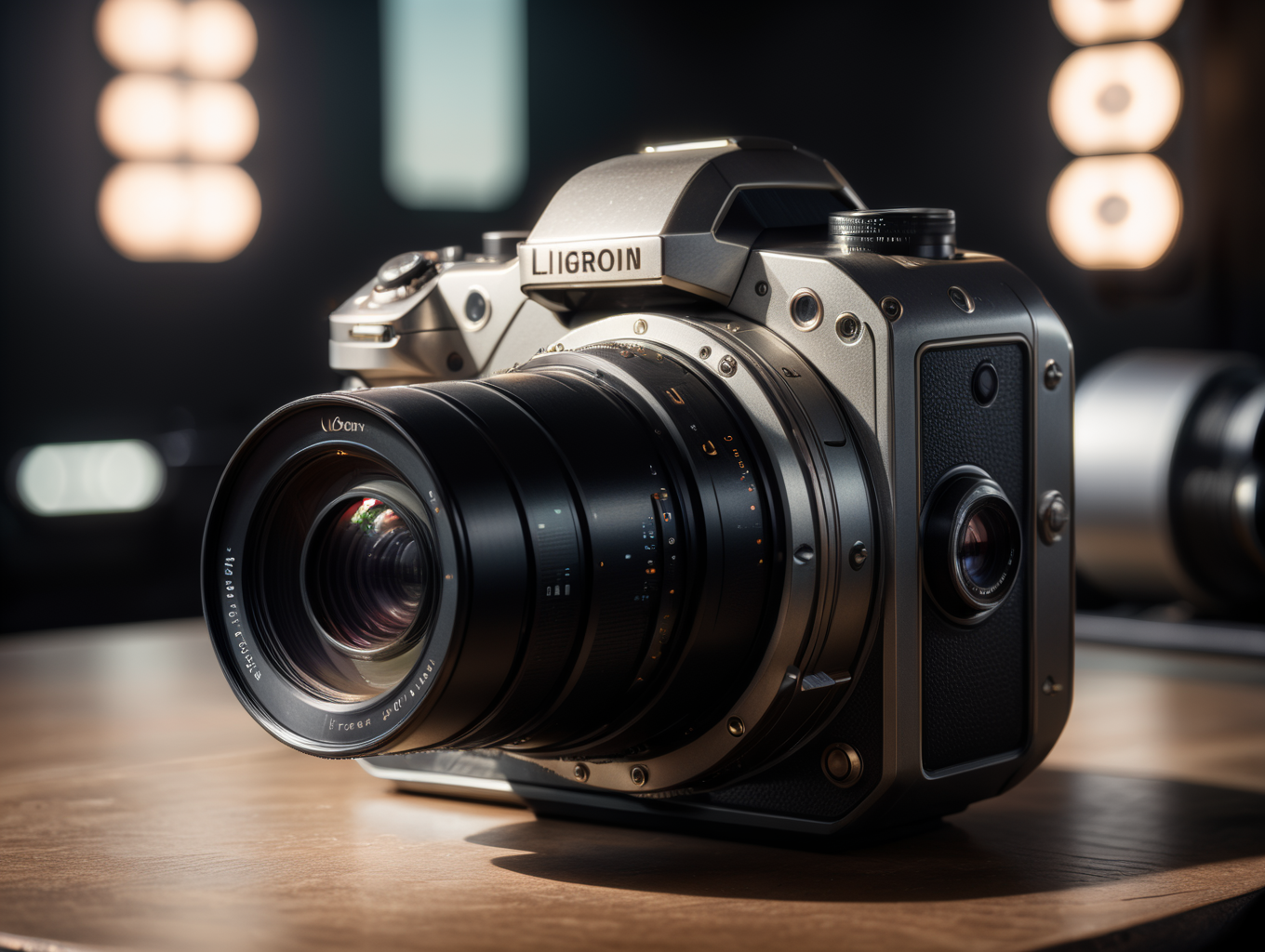 Premium Free ai Images | realistic photo of futuristic camera