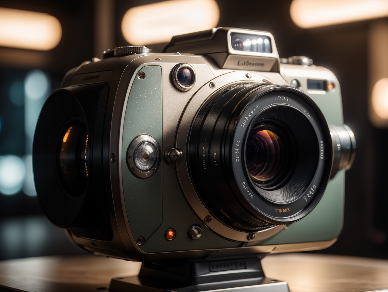 Premium Free ai Images | realistic photo of futuristic camera