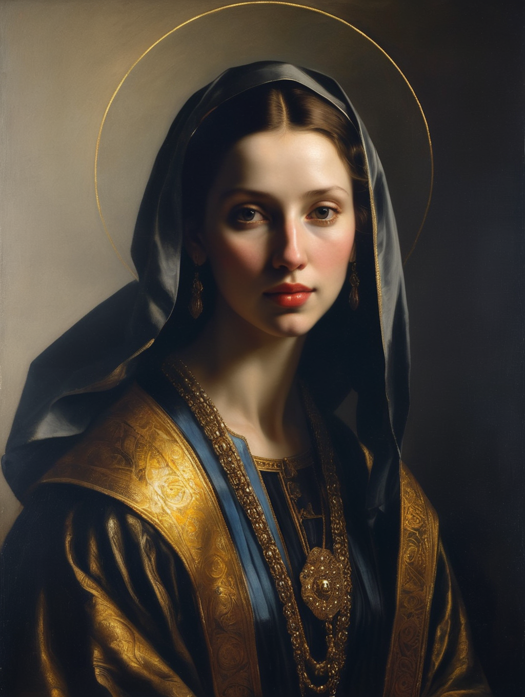 Premium Free ai Images | masterpiece portrait by rembrandt van rijn of ...