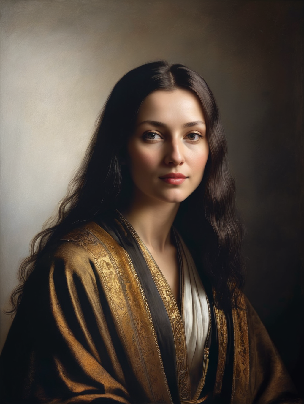 Premium Free ai Images | masterpiece portrait by rembrandt van rijn of ...