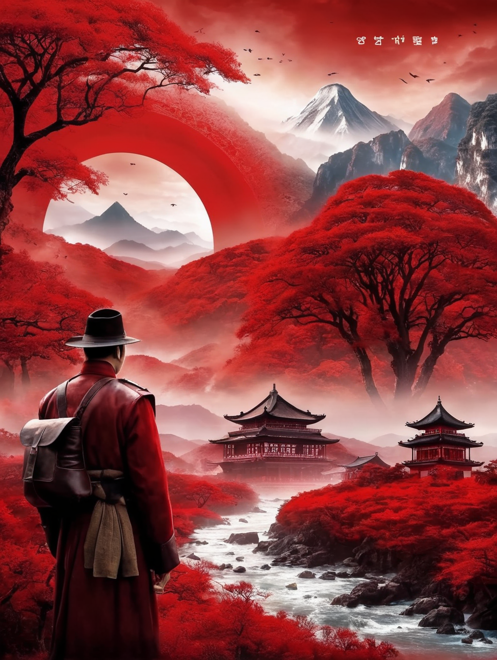 Premium Free ai Images | red november of compassion poster movies epic ...