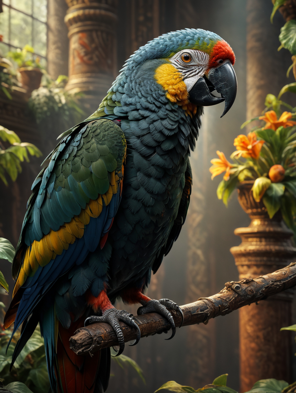 Premium Free ai Images | parrot