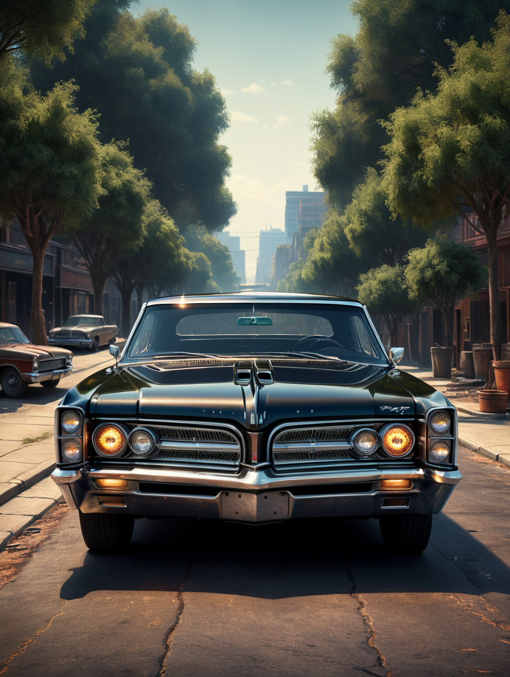 Premium Free ai Images | customized pontiac grand prix