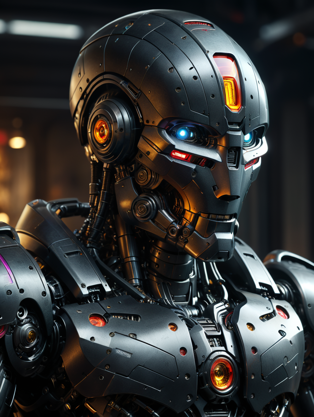 Premium Free ai Images | big minimalist robot