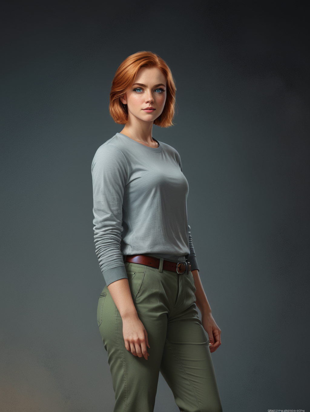 Premium Free ai Images | masa ne vysokaa devocka ryzimi srednej dlinny volosami mena sero ...