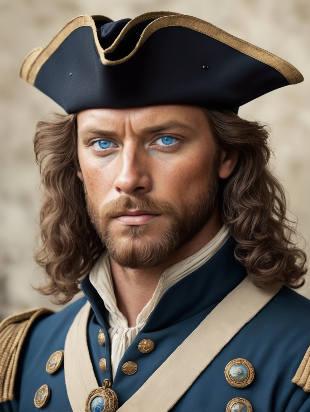 Premium Free ai Images | th century privateer captain english human ...