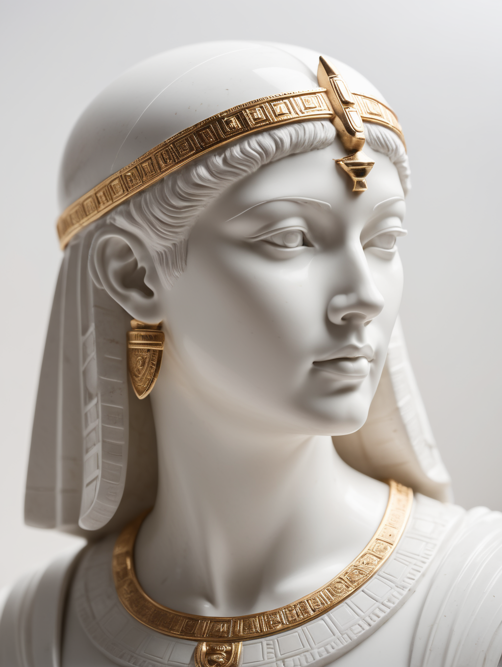Premium Free ai Images | cleopatra marble statue