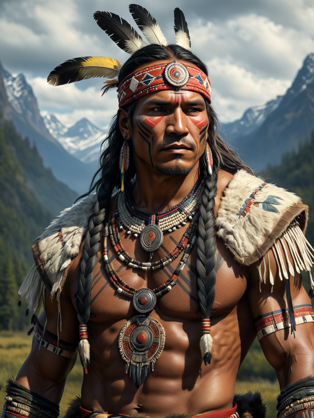 Premium Free ai Images | need an image for indigenous male from canada ...