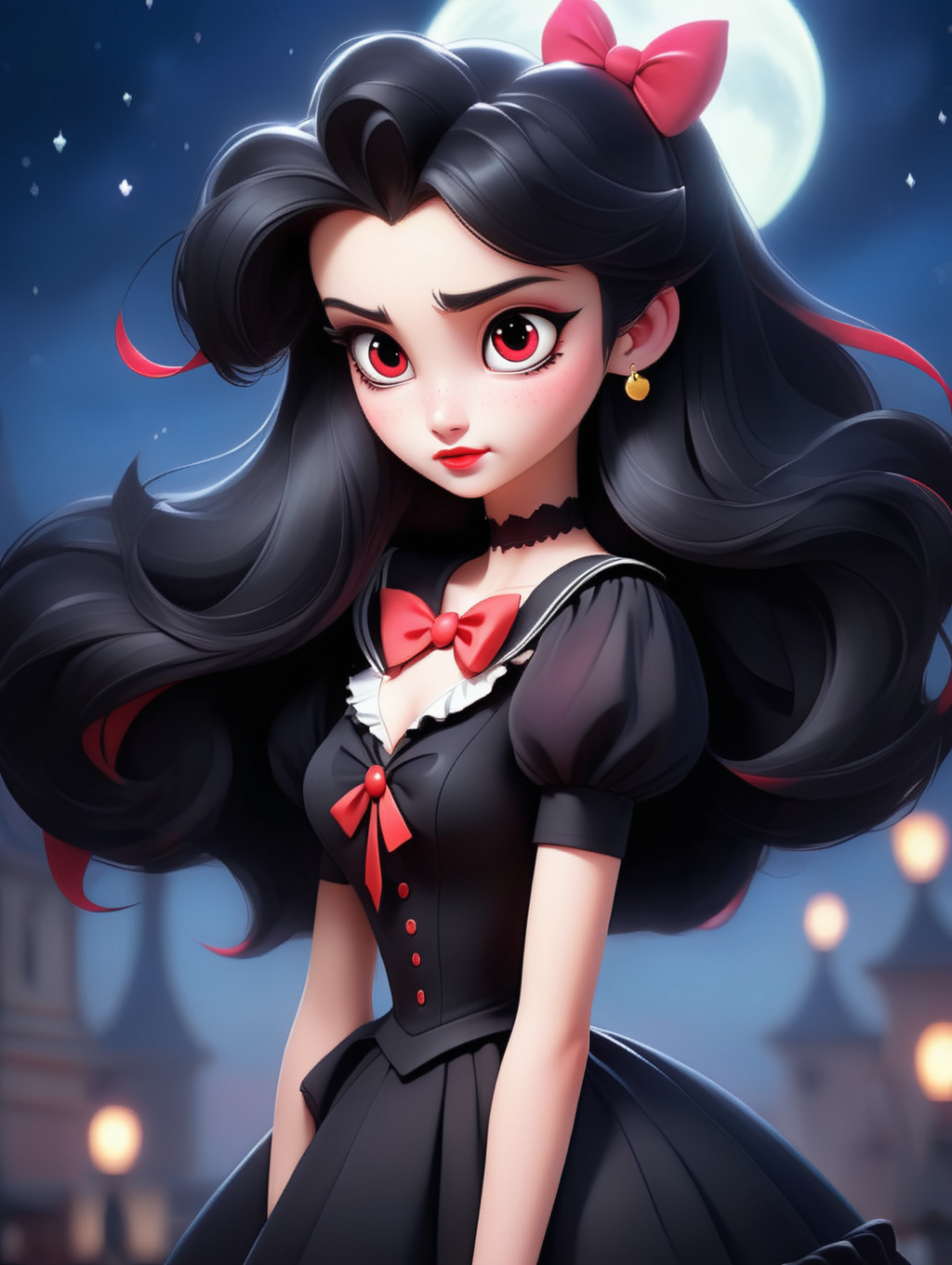 Premium Free ai Images | anime vintage anime vampire girl sailor moon ...