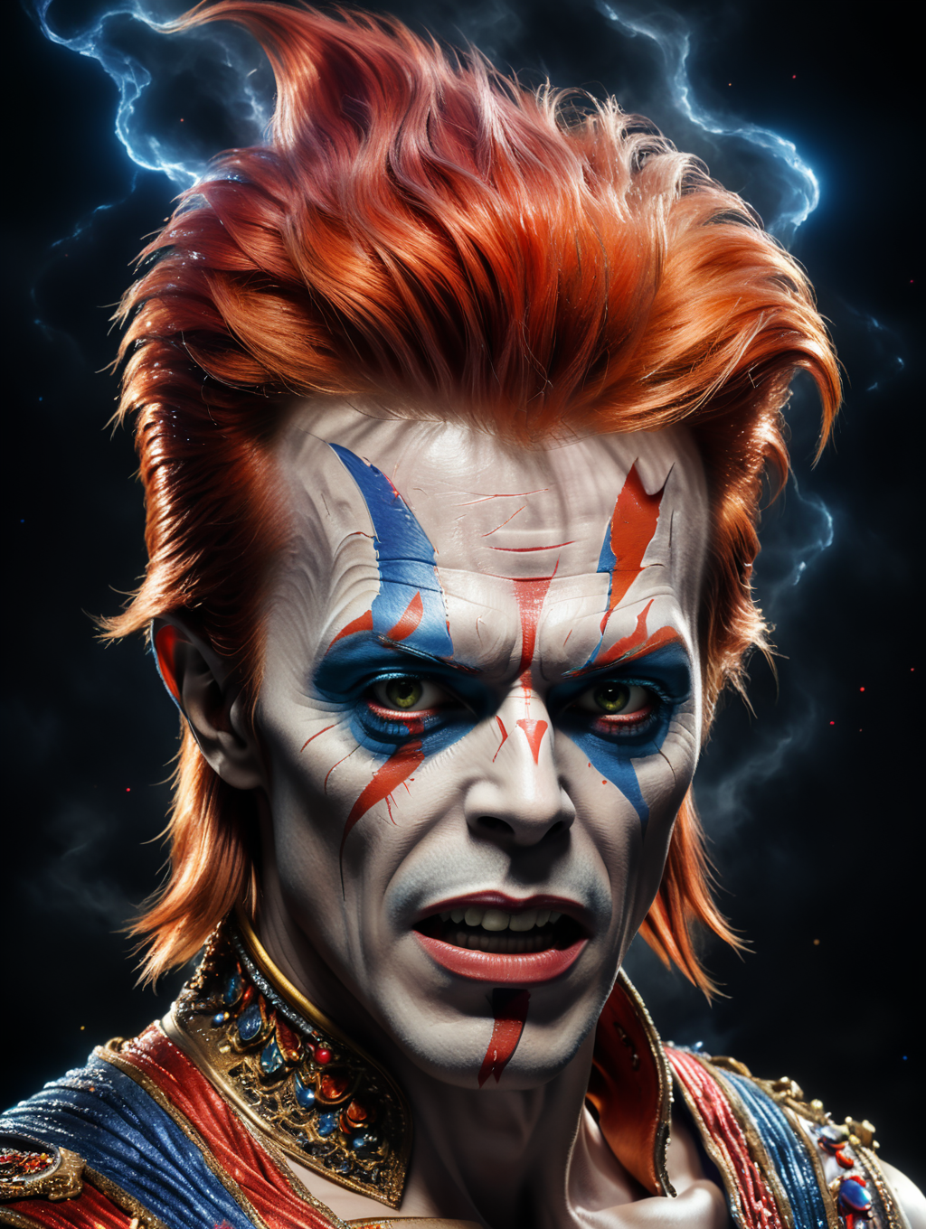 Premium Free ai Images | aladdin sane wallpaper david bowie