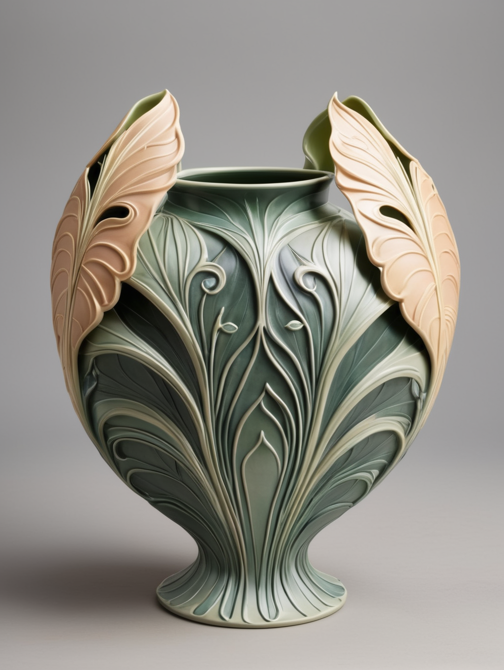 Premium Free ai Images | fantasy themed vase inspired by the art ...