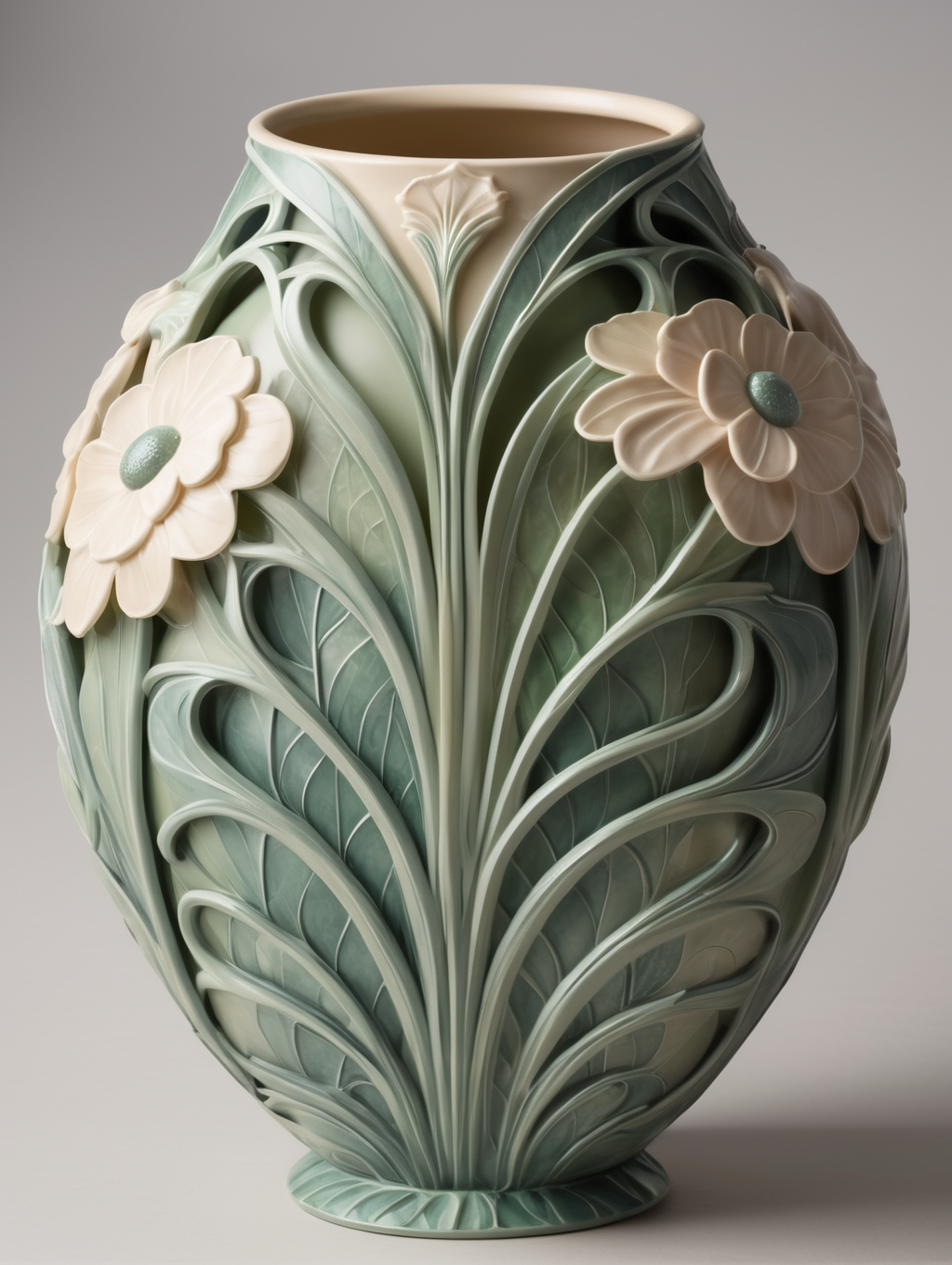Premium Free ai Images | fantasy themed vase inspired by the art ...