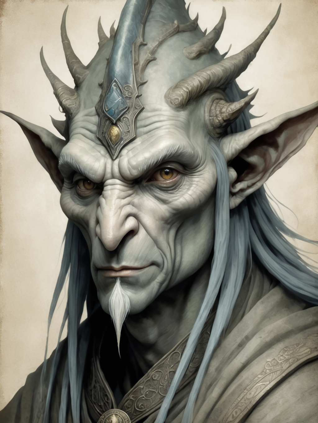 Premium Free ai Images | harengon character in the style of brian froud