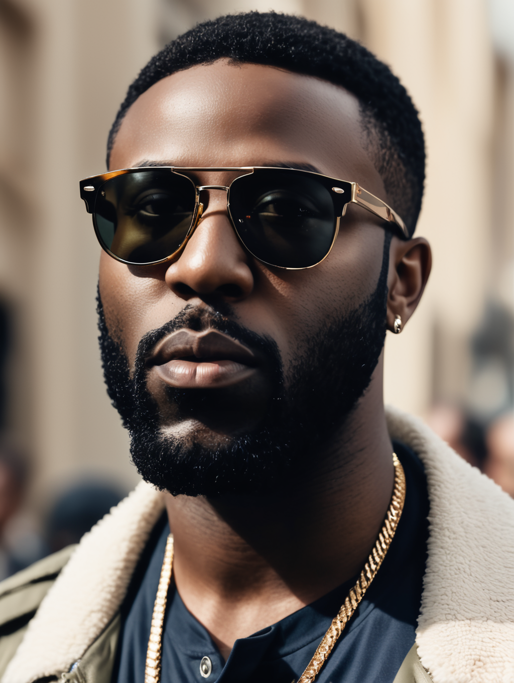 Premium Free ai Images | damso the french rapper with sunglasses ...