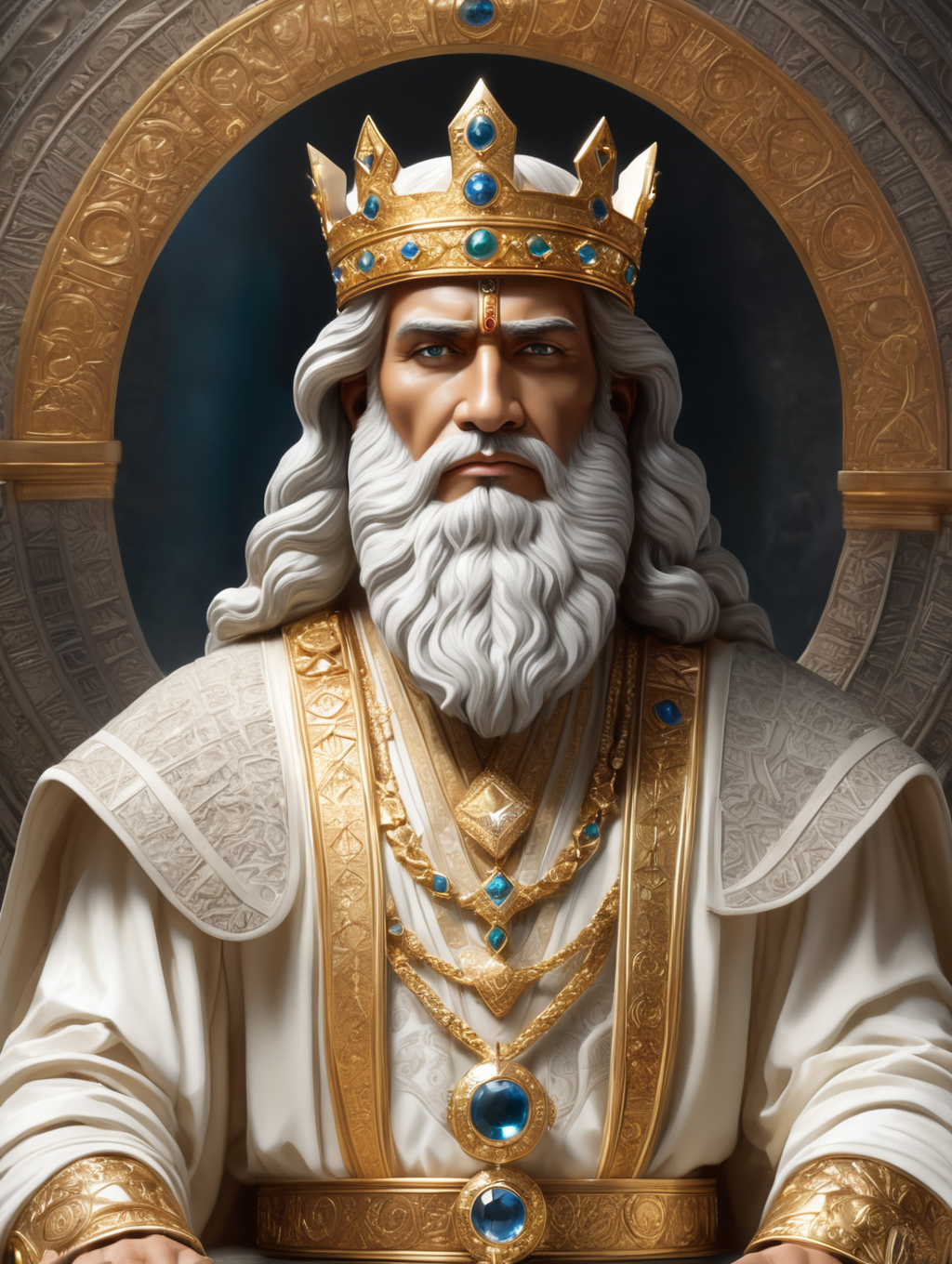 Premium Free ai Images | king solomon with the ring of knowledge