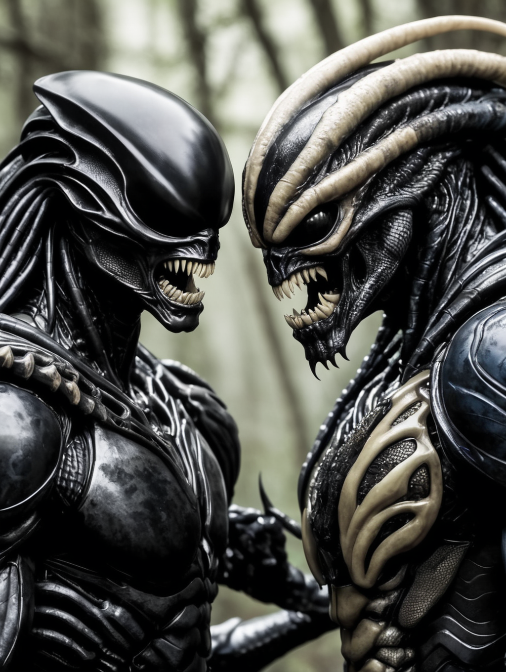 Premium Free ai Images | alien vs predator symbiote version