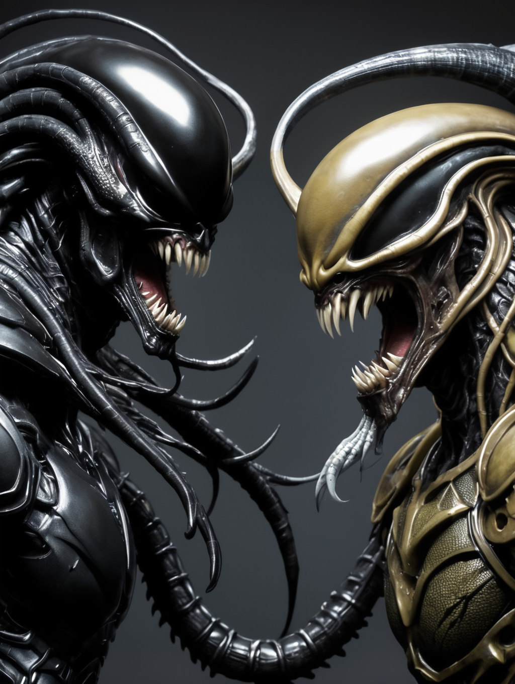 Premium Free ai Images | alien vs predator symbiote version