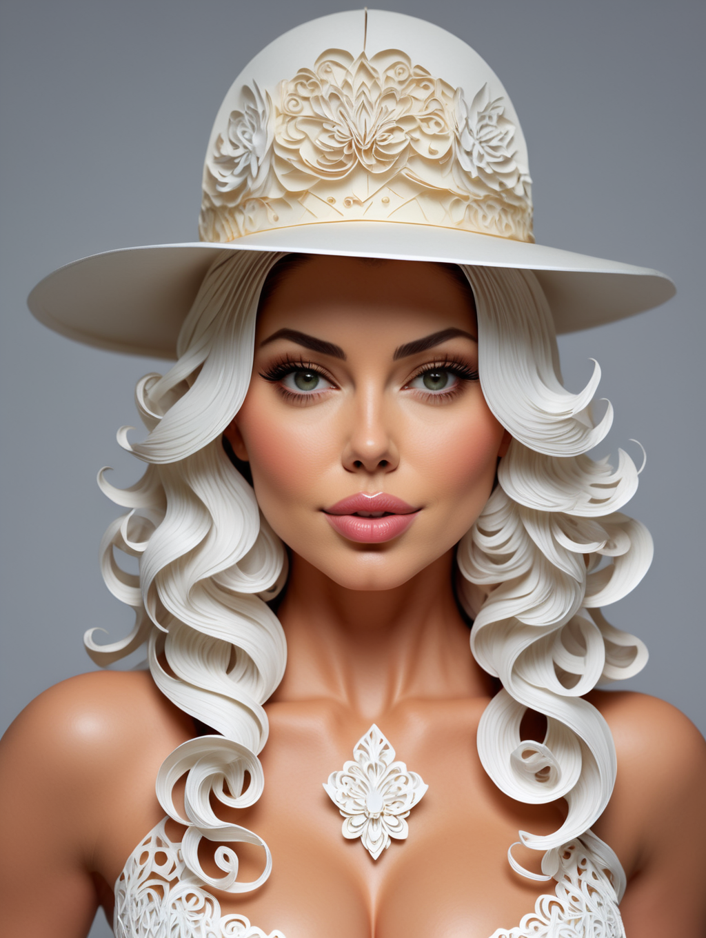 Premium Free ai Images | portrait of beautiful model woman who looks ...