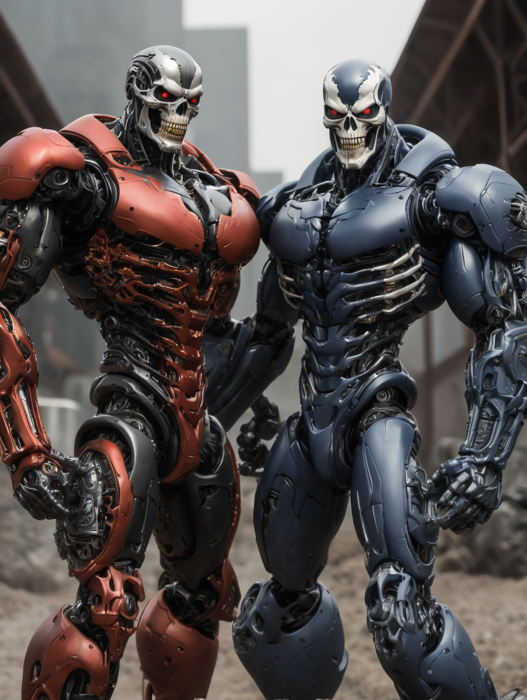 Premium Free ai Images | rev terminator vs venom