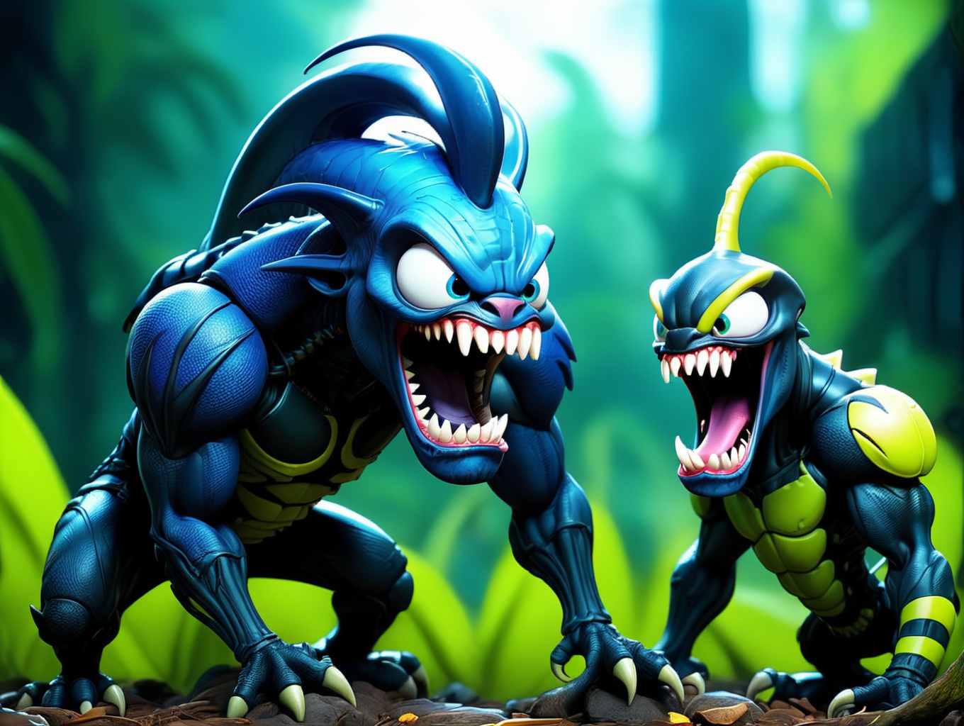 Premium Free ai Images | aliens vs predator venom