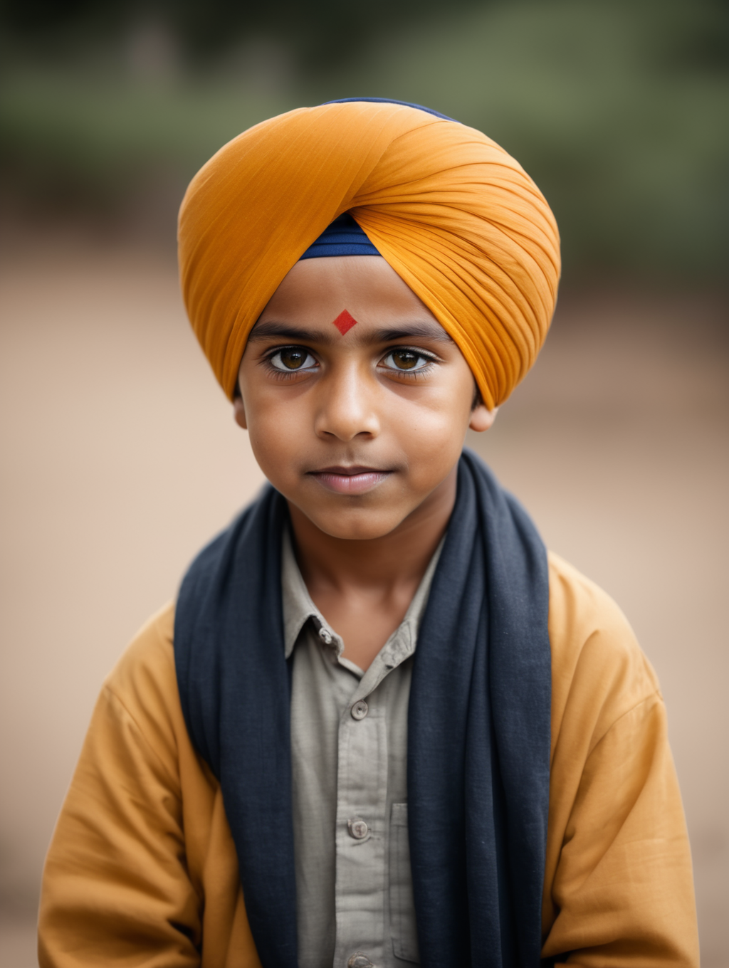 Premium Free ai Images | sikh boy