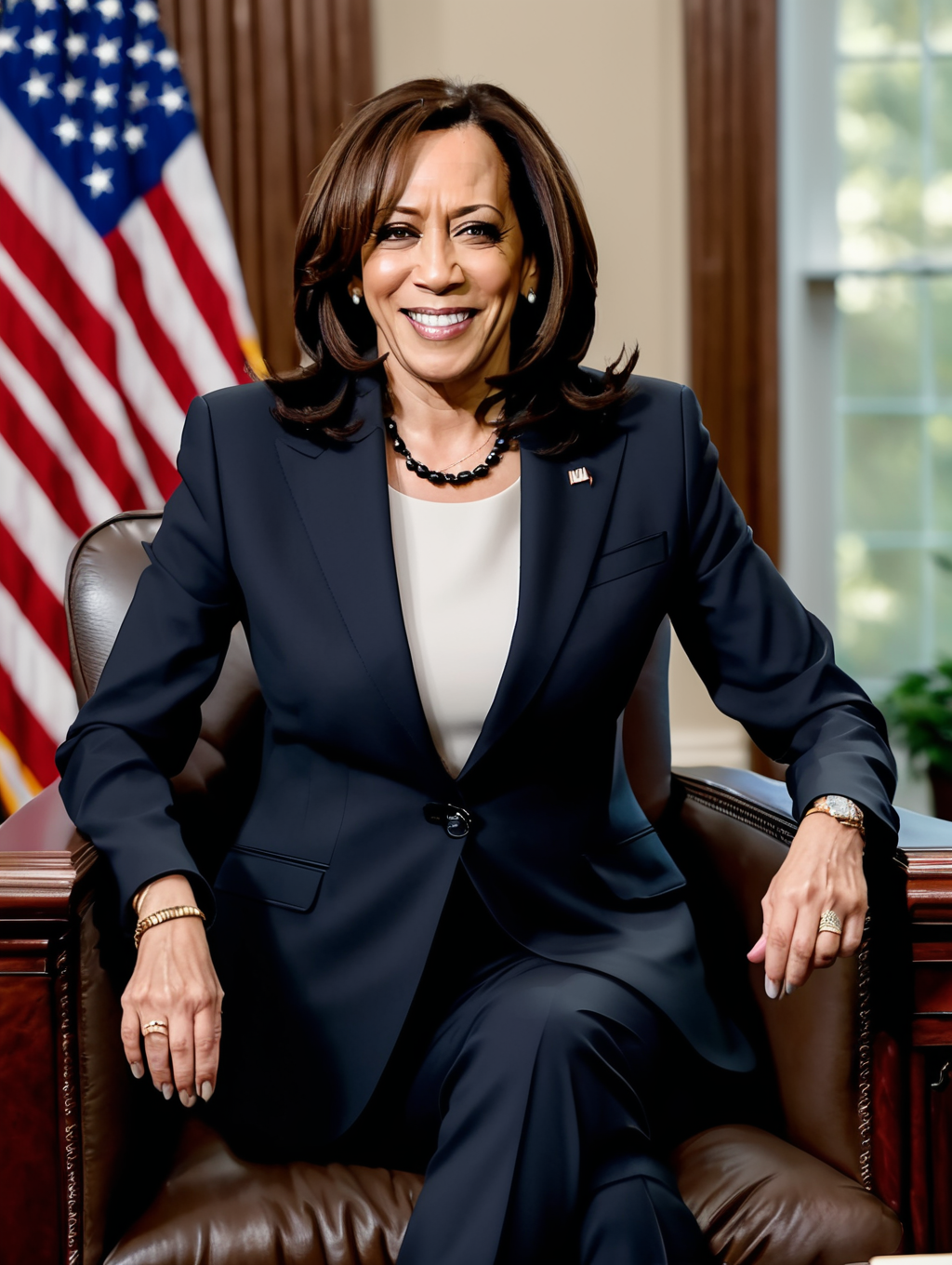 Premium Free ai Images | president kamala harris